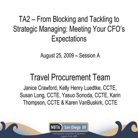 NBTA_TA2_GLP_PRESENTATION 8.6.09_Sonoda | PDF | Business Accounting & Finance | Business