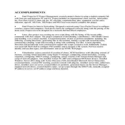 ACCOMPLISHMENTS | PDF