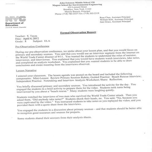 S. Tecza Complement Letters & Observations | PDF