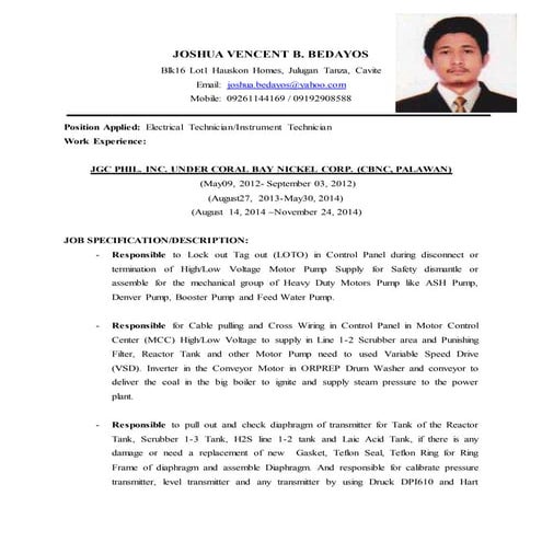 new joshua resume | DOCX