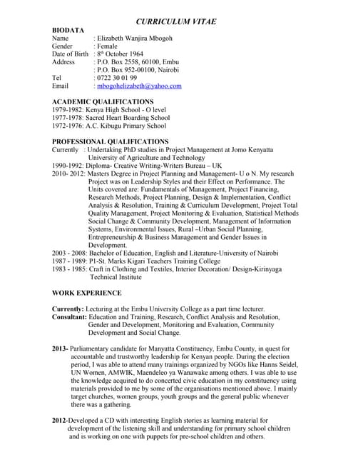 JACK CV updated | PDF | Secondary Education | Education