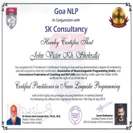 NLP certification | PDF