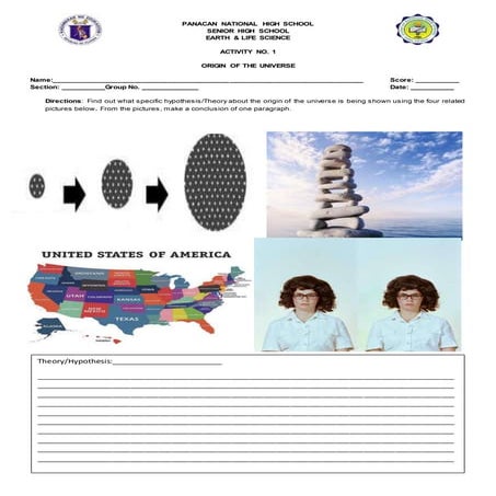 Earth & Life Worksheet | DOCX