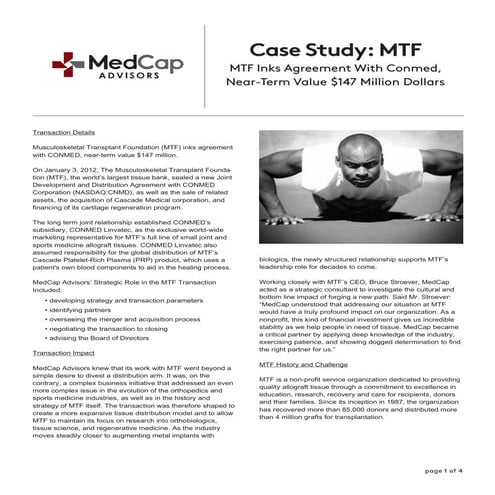 MedCapCaseStudy-MTF | PDF