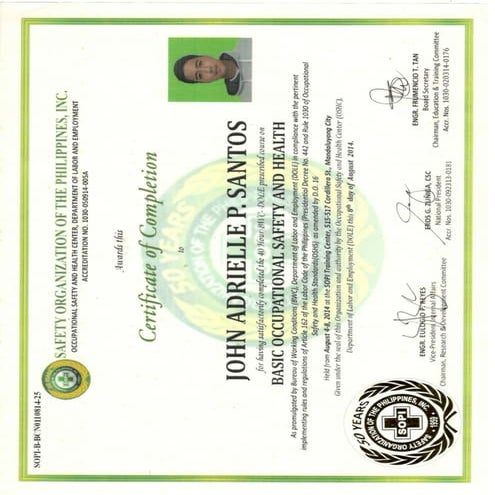 SOPI - Basic Occupational Safety and Health | PDF