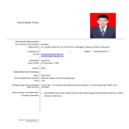 CV NESMA | PDF