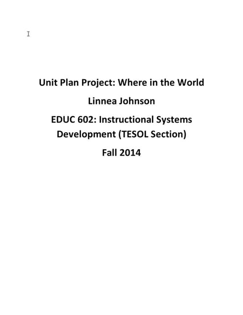 Linnea Johnson presentations