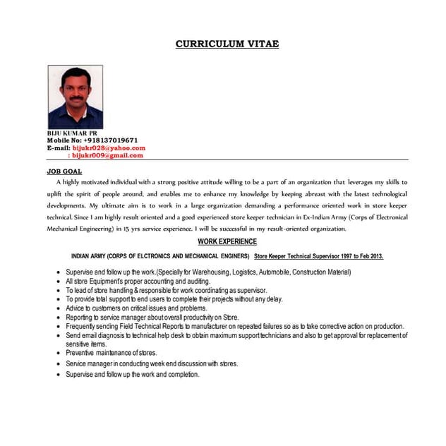 Supervisor CV | DOCX