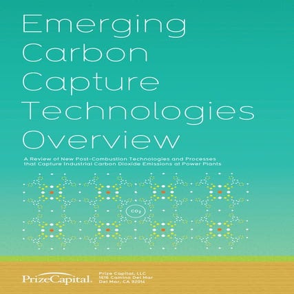Emerging Carbon Capture Technologies | PDF