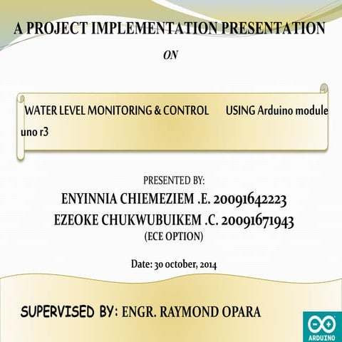 Water level controller using plc | PPTX