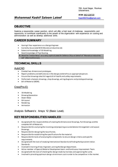 cv shadab shaikh 2015 | DOCX