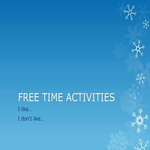 Leisure activities | PPT