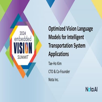 “Optimized Vision Language Models for Intelligent Transportation System ...