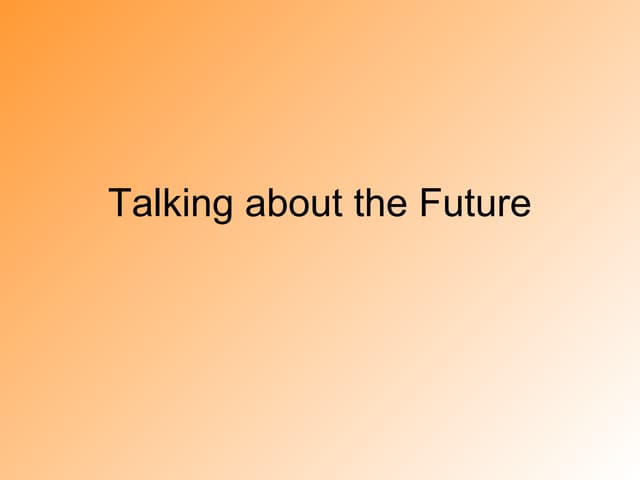 Simple future tense | PPT