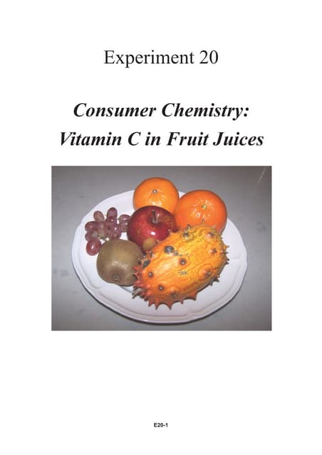 STPM Chemistry Coursework/Project PBS Sample 2 | DOCX