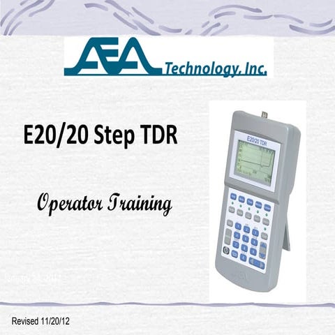 E2020 General Step TDR Training | PPT