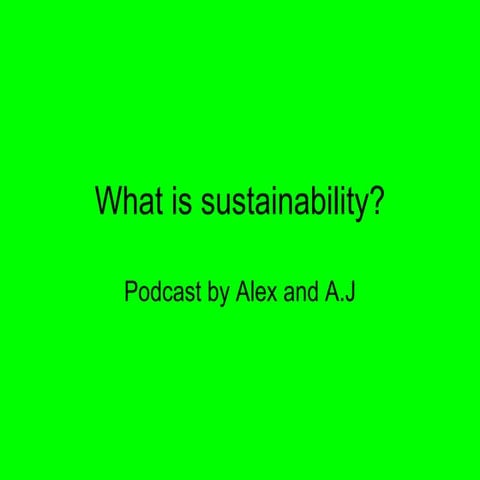 What is sustainability? | PPT