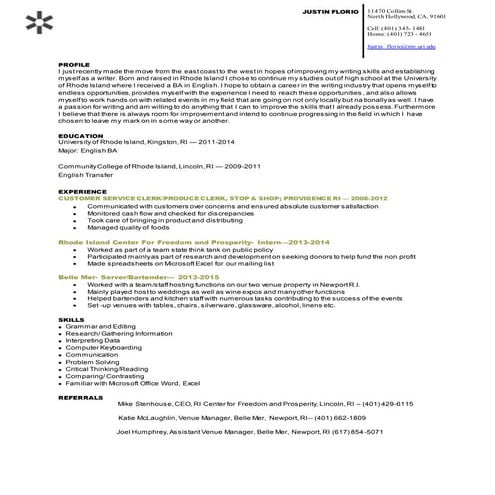 Updated Resume 2015 | DOCX