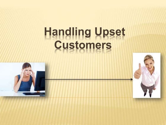 How to handle angry customers | PPT