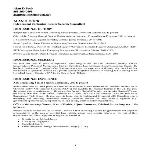 Bock Alan D 09-2016 Personal resume | DOC