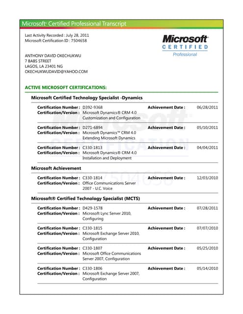MB6-890 Transcript.PDF | Computing | Technology & Computing