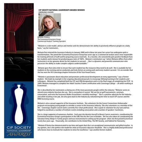 Leadership Award | PDF