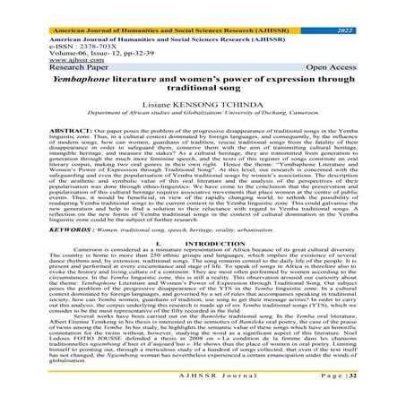 African Literature: A Village of Round and square houses | PPTX