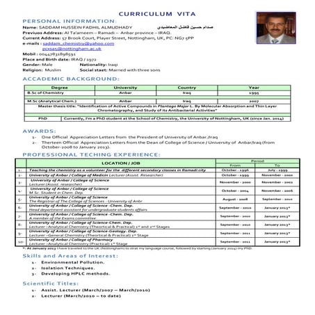 Curriculum Vitae sami