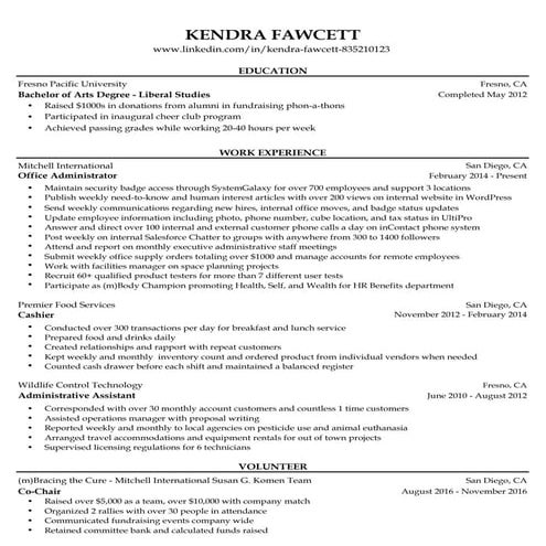 Kendra LI Resume | PDF