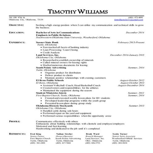 Tim Resume' | PDF