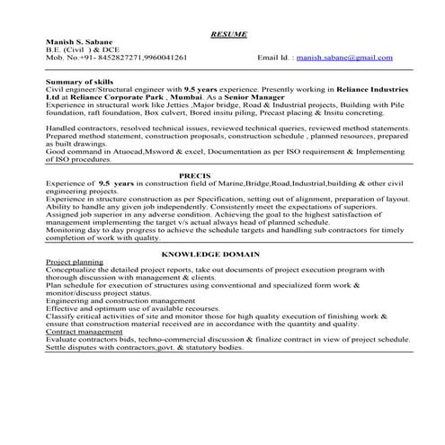 RESUME_of_manish-New | PDF