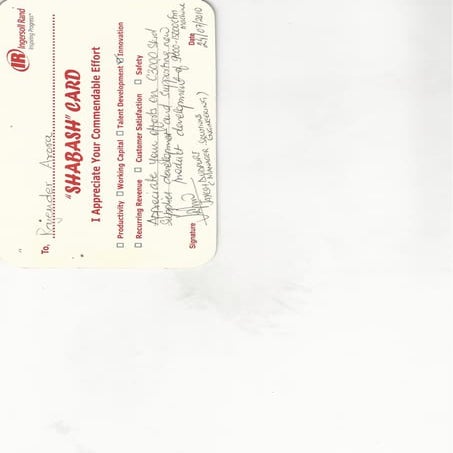 Shabash Card Product DevelopmentIR RKArora | PDF