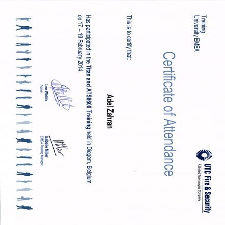 UTC-ATS 8600 Certificate | PDF