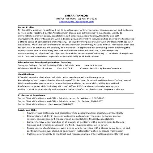CDA RESUME | PDF