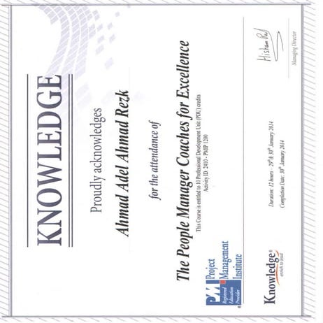 Knowledge Certificate | PDF