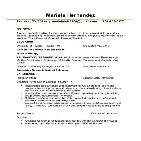 2016resumeMAHprofessional | PDF