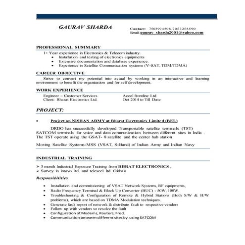 Gaurav Srivastava- cv | DOCX