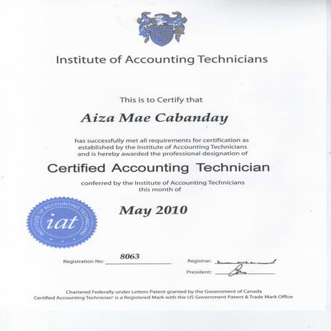 CAT certificate | PDF