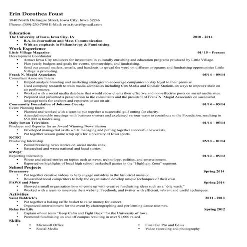 Theresa Johnson Resume 2016 | DOC