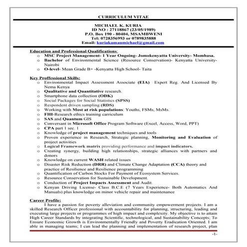 CV_KURIA_MICHAEL | DOC