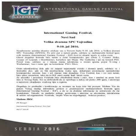 IGF saopstenje za medije | DOCX