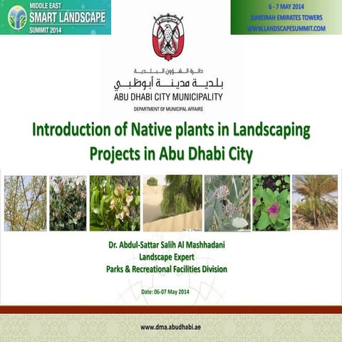 Introduction of Native plants in Landscaping Projects in Abu Dhabi City ...
