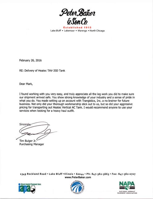 VCI Testimonial Letter | PDF