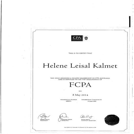 FCPA Certificate | PDF