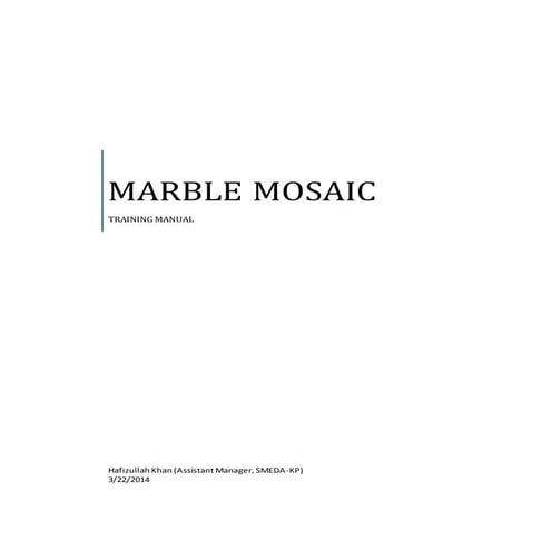 Mosaic Training Manual- Simple | DOCX