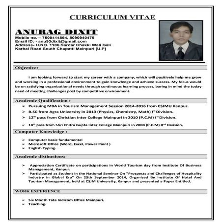 anurag dixit new resume-1 | DOC