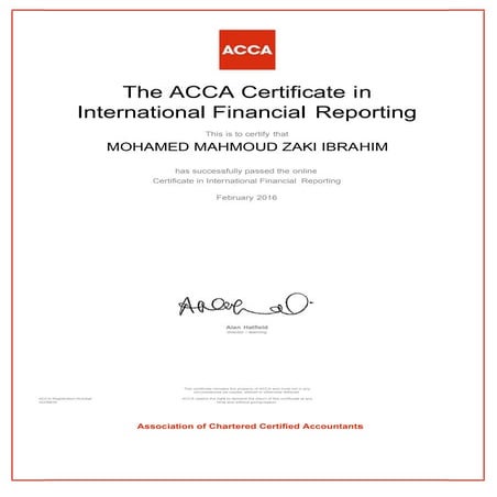 IFRS certificate | PDF
