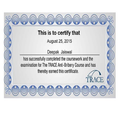 TRACE LMS - View Certificate | PDF