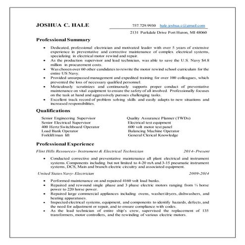 Joshua's Resume | PDF