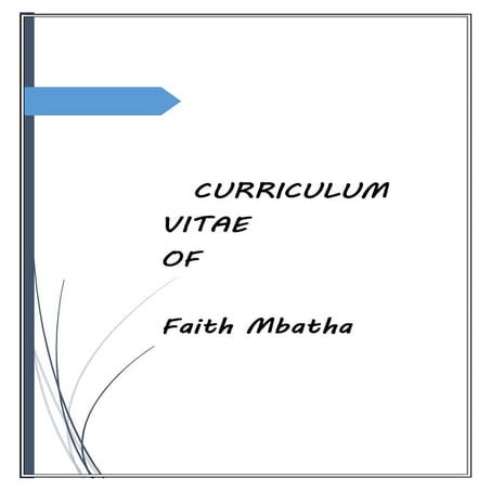 Faith job application CV | DOCX